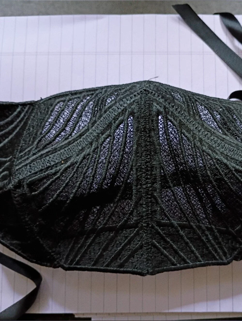 Phantomasy | Accessories | Black Embroidered Lace Face Mask | Poshmark